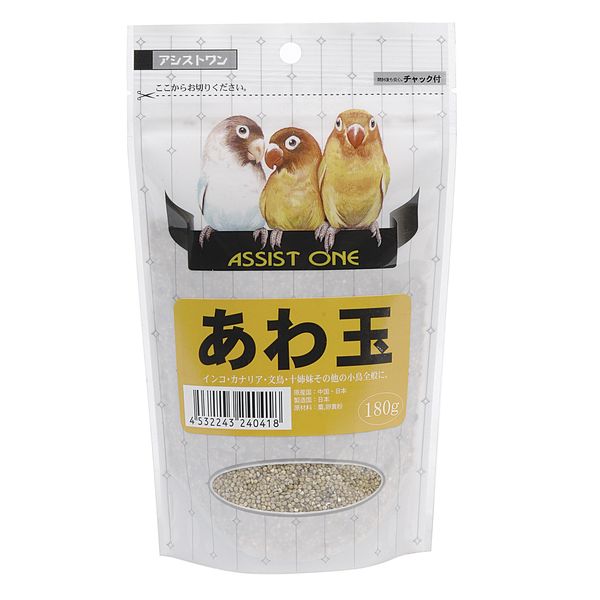 【商品詳細】小鳥の補助食として最適お好みのブレンドで楽しめる鳥のための穀物【原材料】アワ、卵黄粉【給与方法】一日に一度適量【賞味期限】24ヶ月【商品サイズ】W110xD40xH200【原産国または製造地】中国【諸注意】ペット専用フードです。...
