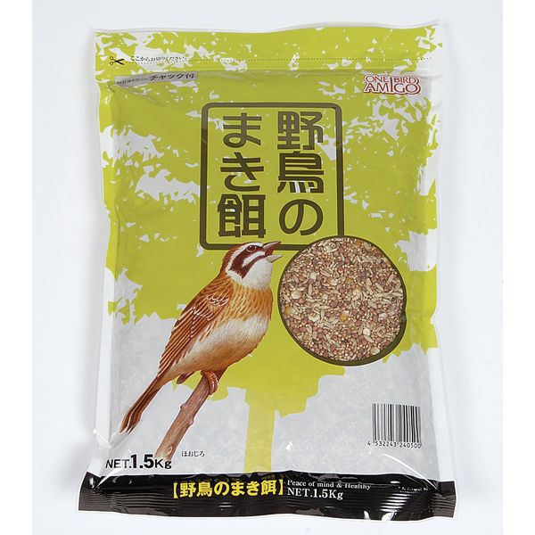【商品詳細】野鳥に最適な餌です。野鳥の大好きな穀物をバランスよく配合しました【原材料】マイロ、オーツ、トウモロコシ、アワ、キビ、カナリアシード【給与方法】一日に一度適量【賞味期限】24ヶ月【商品サイズ】W220xD60xH340【原産国また...