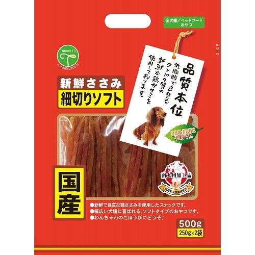 【商品詳細】低脂肪で良質なたんぱく質の鶏ささみを使用した低脂肪スナック。与えやすい様、細切りにカットしています。【原材料】鶏肉(ササミ)、グリセリン、プロピレングリコール酸、酸化防止剤(亜硫酸Na)【保証成分】粗たん白質45.％以上、粗脂肪...