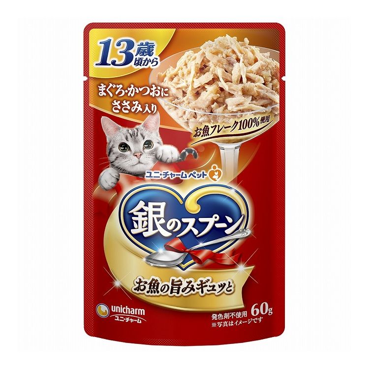 【商品説明】お魚の旨みギュッと！・たっぷりの身とうまみで抜群のおいしさを実現・ねこが大好きなやわらかゼリータイプ・13歳頃からの愛猫の健康維持を考えて、ビタミンE・B群を調整・腎臓の健康維持に配慮して、カリウムを調整●原材料(成分)魚介類(...