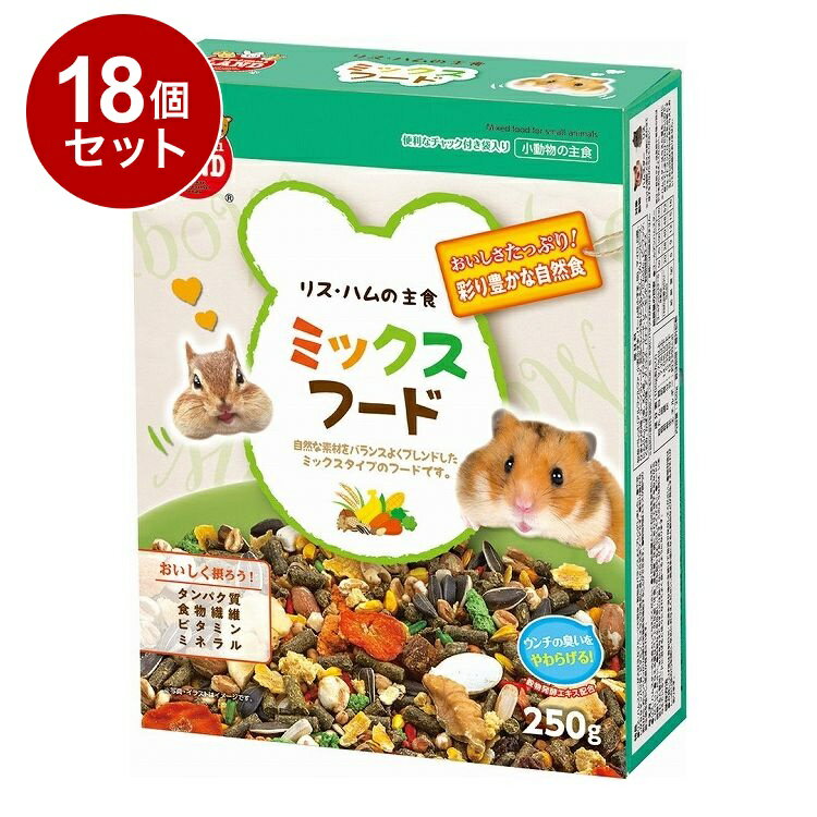 【商品説明】・リス、ハムスターが大好物のフルーツや野菜、穀物をバランスよくブレンドしました。・不足しがちなタンパク質、ビタミン、ミネラルの補給に適した自然派フードです。・彩り豊かな素材から、おいしくしっかり必要な栄養素を補給することができま...