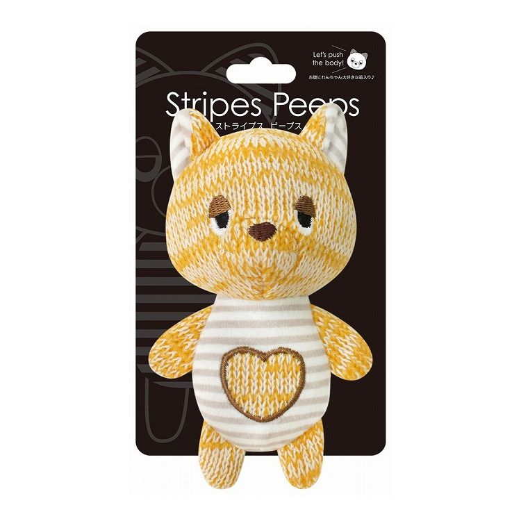【商品説明】ストライプ柄のかわいいぬいぐるみ！ストライプ柄のかわいいぬいぐるみです。お腹に笛入りで噛むと音がなります。○材質/素材ポリエステル、EVA○商品使用時サイズW80×D60×H135○諸注意・本品はペット用玩具です。その他目的には...