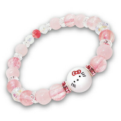 【商品特徴】・キティちゃんのかわいいブレス・手元をおしゃれに演出・シリコンゴムで着脱ラクラク【商品仕様】・商品サイズ約内周16cm・個装サイズ約5.5×8.2×2.7cm・材質●ハローキティー彫りホワイトオニキス●チェリークォーツ●ダイヤモ...