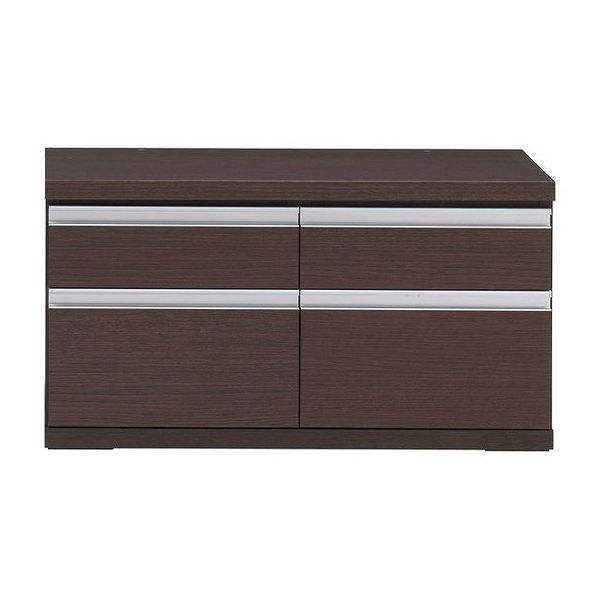 【商品説明】高さ48cmローチェスト。ラチスシリーズ、コミックシェルフシリーズとジョイントして使用することもできる。●大型引出し（下2杯）DVDソフトから衣類までたっぷり収納。●幅木用カット壁にピッタリ設置することができる。●サイズサイズ：...