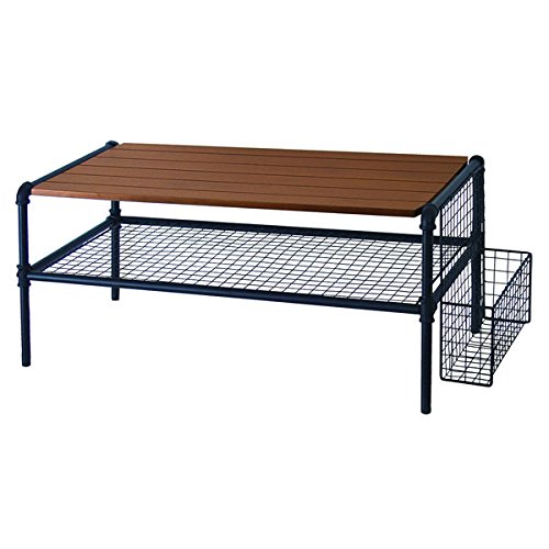 無骨な金属フレームと天然木の組合せのジェットブラックシリーズ。サイズ：W840xD455xH380mm組立式【代引きについて】こちらの商品は、代引きでの出荷は受け付けておりません。【送料について】北海道、沖縄、離島は送料を頂きます。