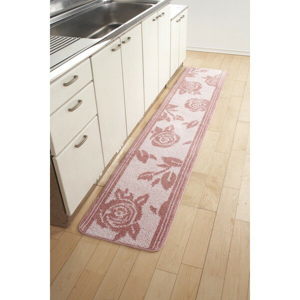 サイズ：約タテ45xヨコ240cm組成：ポリエステル100％　（裏面すべりにくい加工）生産国：中国【配送について】こちらの商品は、代引きでの出荷は受け付けておりません。【送料について】北海道、沖縄、離島は送料を頂きます。ロングキッチンマット...