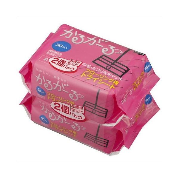 軽いタッチで髪の毛、ホコリをキャツチするフローリング用ドライシートです。内容量：30枚×2重量：3g製造国：中国商品サイズ（約）：幅30×奥行き20×高さ0.1cm材質：シート/ポリエステル 薬剤/流動パラフィン サイズ/約20×30cm ...