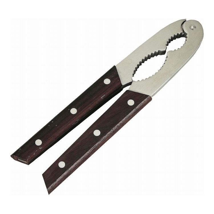 硬いカラをてこの原理でしっかり割れる、くるみ＆銀杏割り。大きい部分でくるみ、小さい部分でぎんなんの殻を割ることができる。硬く割れにくいクルミの場合、半日ほど水に浸けたクルミをざるにあげ、フライパンで軽く炒ってから使用してください。オニグルミ...