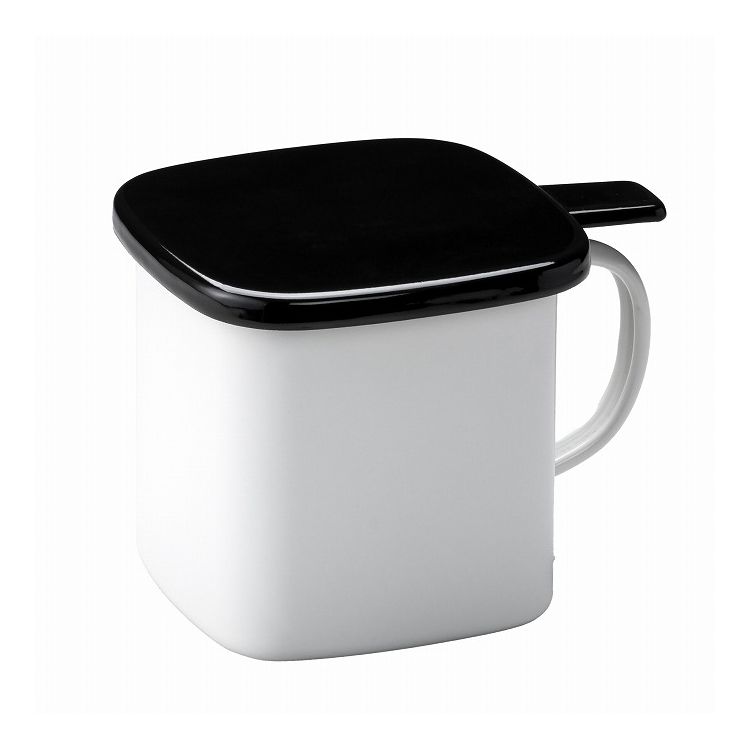 角型なので、無駄なスペースをとらない表面はガラス質なので清潔、お手入れ簡単サイズ（約）幅12.7×奥行16.3×高さ11.9cm材質:本体・ふた/ほうろう用鋼板(板厚0.8mm)　こしアミ/ステンレス鋼容量（約）満水容量/1.18L　適正容...