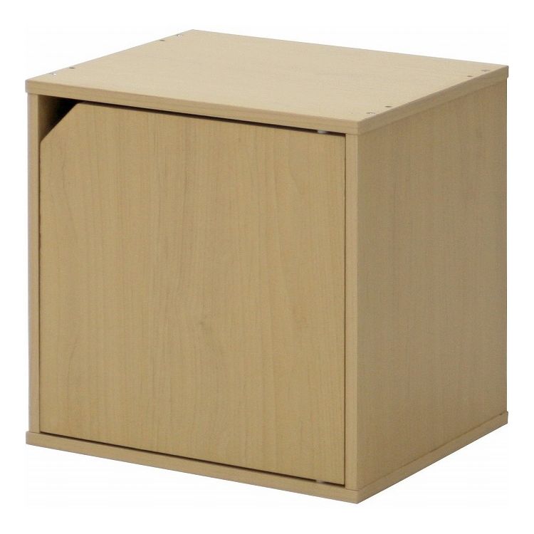 お部屋に合わせて、自分好みの収納ラックに。しっかり閉まるマグネット扉付きタイプ。並べて、重ねて、自由にレイアウトできる収納ボックス本の収納、雑貨の整理に。積み重ねは3段までOK。サイズ:幅34.5×奥行29.5×高さ34.5cm板厚:12m...