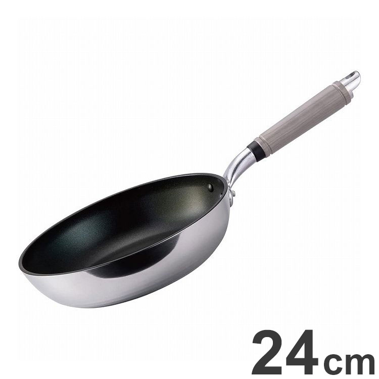 ◆耐久性抜群！！内面はダイキンの高級コーティングのシルクウエア加工なのでこびり付きにくく後片付けが簡単200万回の過酷な耐摩耗試をクリアしたダイキンのシルクウエア加工◆早く漫勉に火が通る！！素材は強度と熱伝導に優れたアルミマグネシウム合金鋳...