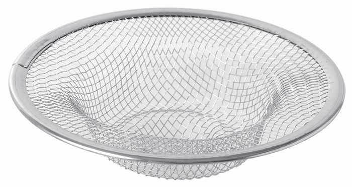 【商品詳細】ステンレス製ですから丈夫で衛生的。お手入れも簡単です。小さなゴミもしっかりキャッチ。寸法：直径約113mm流し台・浴室用注意：ご使用前に食器用洗剤でよく洗ってからお使いください。アミ部分を必要以上に強く押さないでください。アミの...