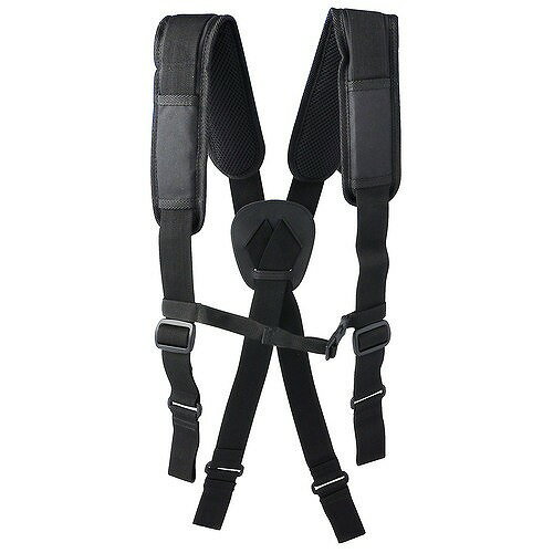 【商品詳細】腰への負担を軽減します。ショルダーパッドは厚手のクッションで肩への負担を軽減し、ダブルラッセル加工でムレにくく、長時間の作業でも快適に行えます。クロスプレートはサイズに合わせてスライドが可能で、クロスさせることで肩、腰にかかる力...