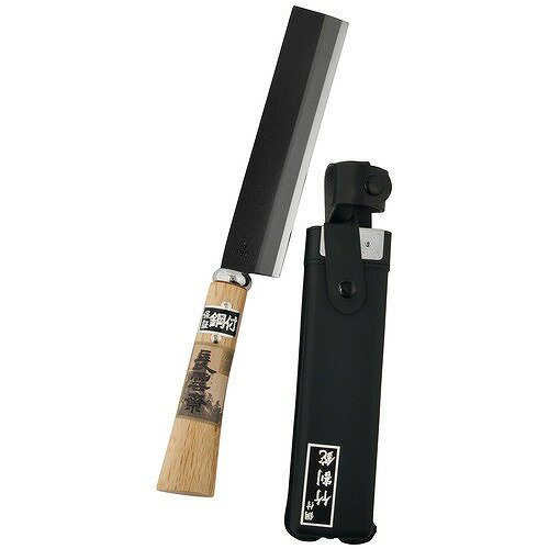 【商品詳細】竹割り作業、竹細工、レジャーに。腰に下げて携行でき、持ち運びに便利です。刃わたり：180mmサヤ入り全長：約330mm　収納時全長：約355mm注意：ご使用される際に横にこねたりしないでください。刃かけ、刃曲がりの原因になります...