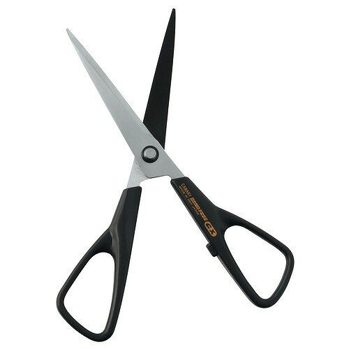 【商品詳細】フッ素コーティングの効果で、粘着テープやノリ等のべたつきを軽減します。シャープで耐久性のある2段刃を採用。持ちやすいハンドル形状。用途：事務作業等。刃渡り：67mm全長：175mmブレード：ステンレス刃物鋼、ハンドル：再生ABS...