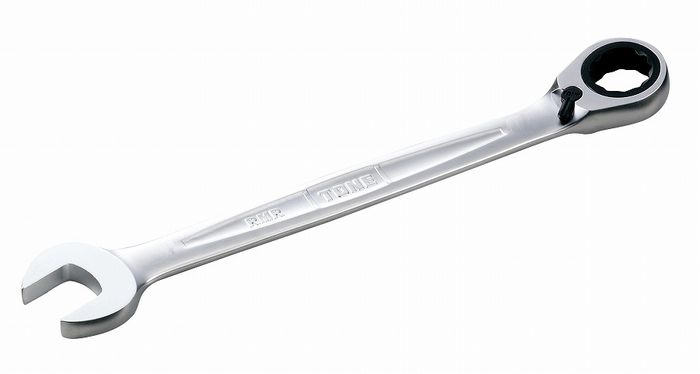 【商品詳細】切替レバーにより指で容易に正逆の切替ができます。またレバーはヘッドの厚みから突き出していないため邪魔にならず誤作動もおきません。モデルチェンジで、さらに使いやすくなった手に馴染む柔らかい曲線デザインです。薄型ラチェットヘッドです...