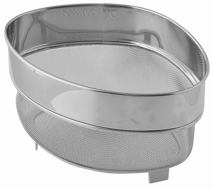 【商品詳細】■ステンレス製ですので錆びにくく、清潔さを保つ事ができます。■水切り穴がハイメッシュですので細かいゴミも逃しません。■高さの異なる足は、シンク底の傾斜に合わせて設計しました。■エコマーク認定番号：05128061本体：18−8ス...