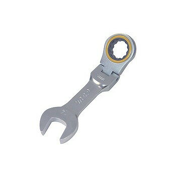 【商品詳細】本締め可能、狭いところが得意です。込み入った場所に便利なショートタイプ。ボルト・ナットの角を傷めない12角サーフェイス（角丸）。送り方向が良くわかるイエローリング。首振り角度:180度送り角度:5度（ギア72山）呼び寸法:17m...