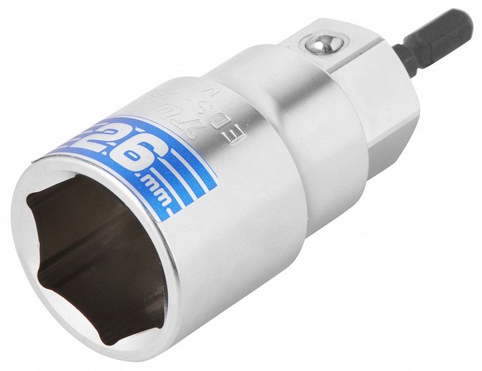 【商品詳細】呼び寸法：26mm全長：93mm仮締め専用24mmソケット対応旧M16ネジ用・W5/8ネジ用注意：仮締め専用（保証トルク75N・m）電動ドリルで仮締め後に、24mmレンチを使用し本締めしてください。保証トルク以内で正しく安全にご...