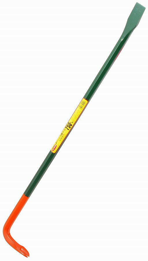 【商品詳細】■世界初。全体焼入により曲がりにくい。軸部が六角形状のバールです。■サイズ（太さ×長さ）:19×750mm■重量:1800g日本製【送料について】北海道、沖縄、離島は送料を頂きます。