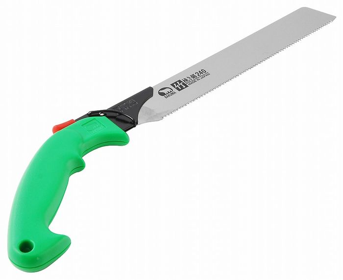 【商品詳細】刃先には衝撃焼入を施してありますので耐久性に優れシャープな切れ味を長期間保てます。刃にはサビにくい無電解ニッケルメッキ処理竹の切断に抜群の切れ味を発揮します安全なレバーロック方式の金具を採用刃渡り：240mm刃数140製品サイズ...