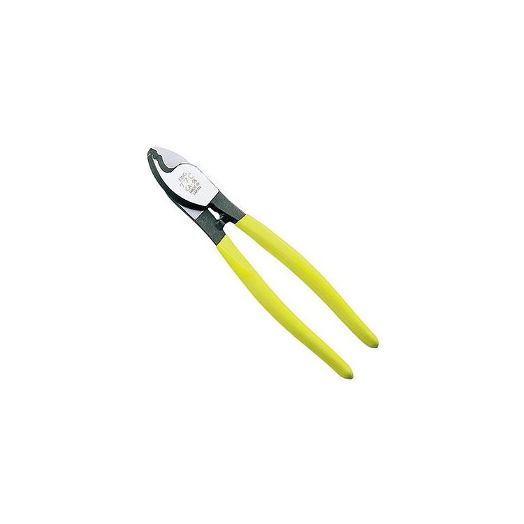 【商品特長】【製品サイズ(mm)】・長さ164・幅50・高さ12【生産国】日本【材質】本体：特殊合金鋼焼入れ：無酸化全体焼入れ柄被覆：塩化ビニール【仕様】用途：屋内、電気設備の配線工事やケーブル(軟銅心)切断用に切断能力：直径9mm(ケーブ...
