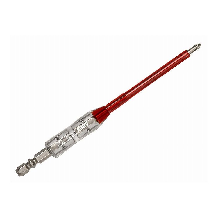 【商品特長】【製品サイズ(mm)】・長さ150・幅13・高さ13【生産国】日本【仕様】用途：電気、通信設備工事などの作業の際に耐電圧：1000V軸長：150mm刃先：+1仕様：通電しないセパレート構造仕様：絶縁耐電圧試験済仕様：電動ドライバ...