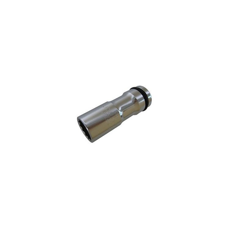 【商品特長】【材質】SCM435【仕様】用途：インパクトレンチを用いた、足場クランプ着脱作業差込角：12.7mm(1/2インチ)全長：75mm重量：180gOリング・ピン付インパクトレンチ用12角サーフェイス(角丸)インパクトレンチを用いた...