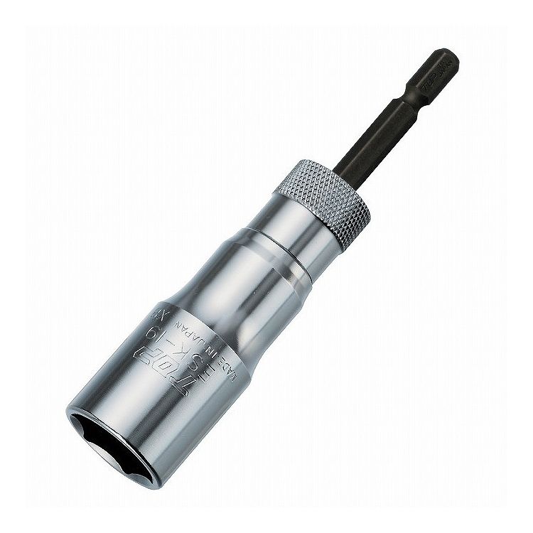 【商品概要】●電動ドライバーなどでボルトやナットの締めつけ、緩めを行う際にご利用いただくソケットビットです。●40Vインパクトドライバー対応の高耐久ソケットです。●軸が折れても交換可能です。(強替シャンク/ESK-TS)●シャンク接触面が高...