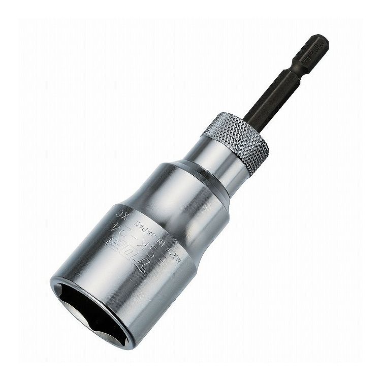 【商品概要】●電動ドライバーなどでボルトやナットの締めつけ、緩めを行う際にご利用いただくソケットビットです。●40Vインパクトドライバー対応の高耐久ソケットです。●軸が折れても交換可能です。(強替シャンク/ESK-TS)●シャンク接触面が高...