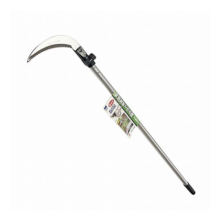 下刈り、刈払い等の、除草作業にご使用頂けます。使いやすい角度に調整可能です。万能波刃タイプです。材質本体：ステンレス特殊鋼　パイプ：アルミ　グリップ：ポリプロピレン用途：除草作業に仕様：替刃式仕様：使いやすい角度に調整可能仕様：万能波刃タイ...