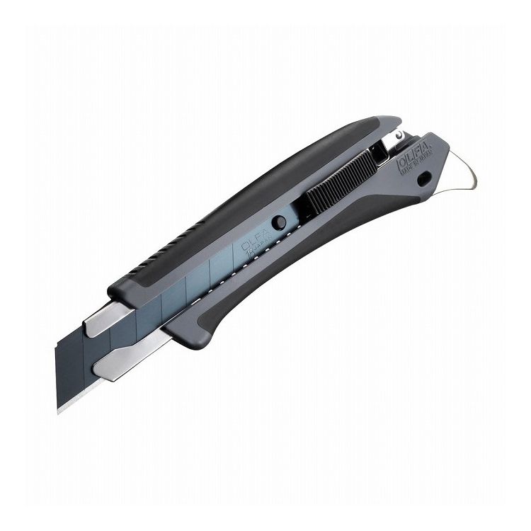 【商品説明】紙、ダンボール、壁紙、薄手のベニヤ板などの切断や、梱包・開梱作業のほか、ペンキ缶のフタ開けの際にご利用いただく大型カッターナイフです。購入時に装着されている刃は「特専黒刃」で、通常刃よりも研磨角度が鋭く、より良い切れ味が特徴です...