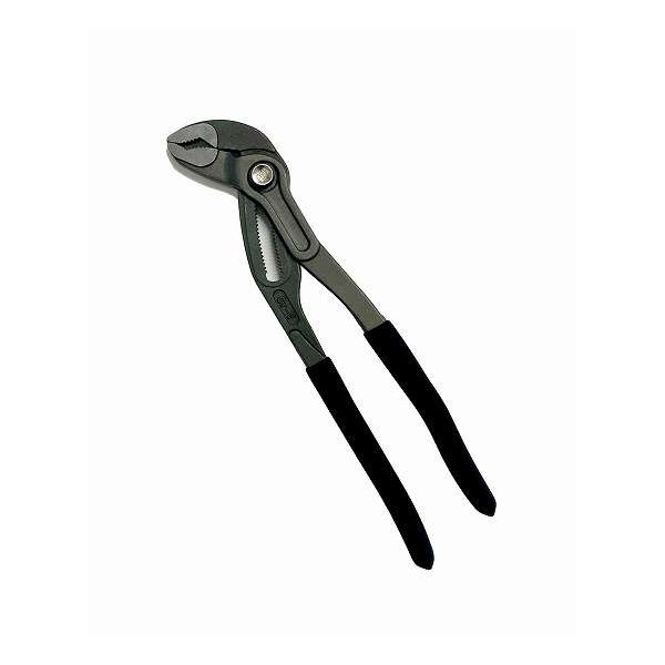 商品説明●本体：クロムバナジウム鋼柄皮膜：PVC●チャコールグレー/ブラック/シルバー●用途：水道・ガスなどの配管工事でのパイプの取り付け・取り外しや、滑りやすいナットの締め付け・取り外しに●サイズ（約）：D250×W50×H19mm頭部厚...