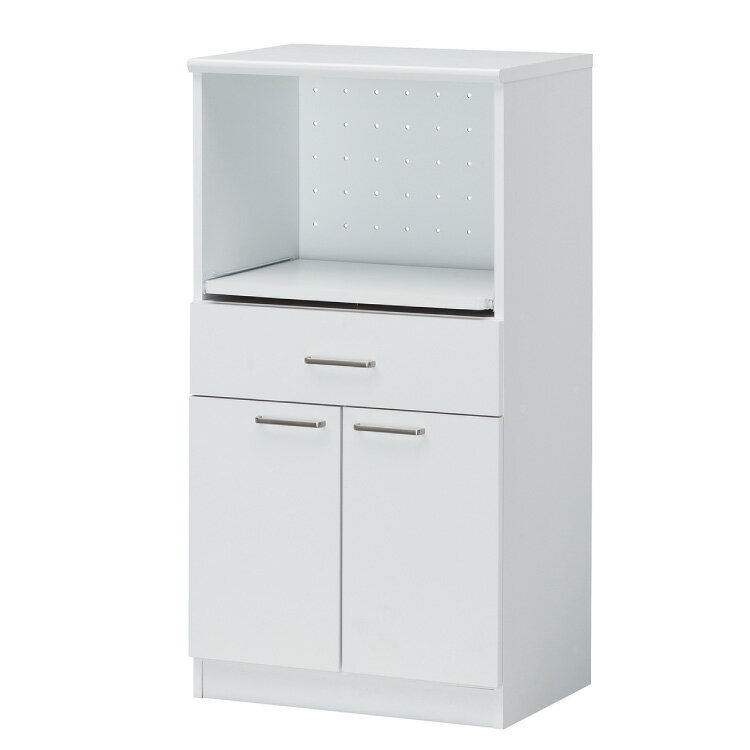 ●特徴シンプルな形のキッチンボード。コンパクトなサイズ感で様々なお部屋に合わせることが可能です。●サイズ本体：幅58.4×奥行41×高さ109.8cm●材質本体：プリント紙化粧繊維板●組み立て仕様お客様組み立て品●生産国ベトナム【代引きにつ...