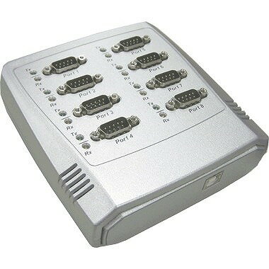 TITAN社製のローコストUSBRS-232C(8ポート)通信変換器。商品説明USBポートを8つのRS-232C(Dsub9ピン オス)に変換します。●軽量なプラスチック筐体のローコストモデル●FTDI社のドライバで動作●各ポートに通信状況...