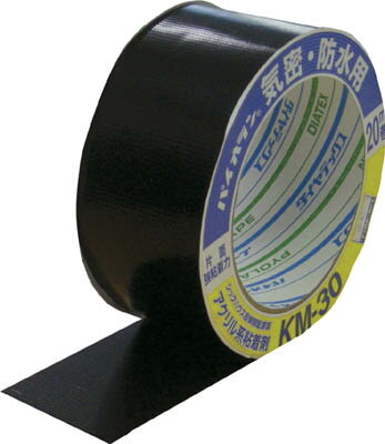 【メーカー型番】KM-30-BK【JANコード】4967529513151【ブランド】パイオラン 【特徴】●ノントルエンタイプでシックハウス症候群対応型防水テープです。●アクリル系粘着剤使用につき、透湿防水シートを膨潤させません。【用途】●...