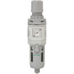 【メーカー型番】W3000-8-W-F【JANコード】4547431017833【ブランド】CKD【特徴】●エアフィルターとレギュレーターをコンパクトに一体化しました。【用途】●空気中のドレン・ダストを除去し、圧力を調整します。【仕様】●ろ...