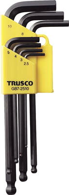 【メーカー型番】GB7-2510【JANコード】4989999703580【ブランド】TRUSCO 　【特徴】●持ち運びや保管に便利なホルダに収納されています。●硬度はHRC52〜56です。●材質は一般的なクロムバナジウム鋼です。【用途】【...
