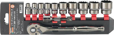【メーカー型番】TSW3-12S【JANコード】4989999460667【ブランド】TRUSCO 　【特徴】●ノンクロムメッキ（ニッケルメッキ）処理で、環境に優しいです。（ラチェットハンドルのプッシュボタン・各ボールの表面処理は六価クロム...