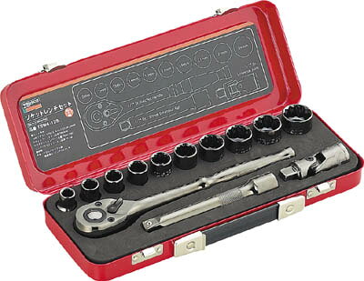【メーカー型番】TSW4-13S【JANコード】4989999460704【ブランド】TRUSCO 　【特徴】●ノンクロムメッキ（ニッケルメッキ）処理で、環境に優しいです。（ラチェットハンドルのプッシュボタン・各ボールの表面処理は六価クロム...