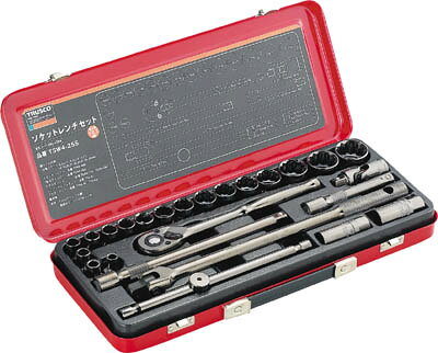 【メーカー型番】TSW4-25S【JANコード】4989999460735【ブランド】TRUSCO 　【特徴】●ノンクロムメッキ（ニッケルメッキ）処理で、環境に優しいです。（ラチェットハンドルのプッシュボタン・各ボールの表面処理は六価クロム...