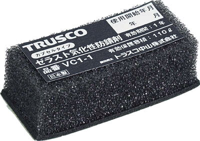【メーカー型番】TZVC1-1【JANコード】4989999180633【ブランド】TRUSCO 　【特徴】●密閉空間内の気体に入れると、サビの電気化学反応を抑制し、防錆効果を発揮します。●製品寸法が小さいため、狭い箇所に取り付けるのに大変...