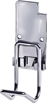 【商品詳細】●ラチェットレンチ用J型リング仕様フックです。●幅(mm):34●高さ(mm):124●形状:ラチェットレンチ用●奥行(mm):66●スチール　ニッケルメッキ【送料について】北海道、沖縄、離島は送料を頂きます。