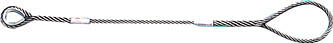 【商品詳細】●JIS規格適合品のワイヤロープを使用しています。●「労働安全衛生規則第475条」及び「クレーン等安全規則第219条」に規定された方法に則り加工している商品です。●編み込み加工部の端末を特殊スリーブにて圧着加工しており、加工部分...