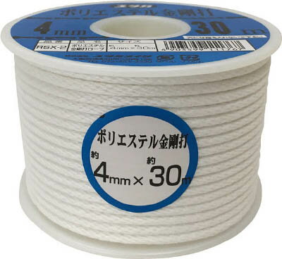 【商品詳細】●強度は3つ打に比べ40％程度低下しますが、摩擦抵抗が少なく、ねじれにくいロープです。●酸・アルカリ・海水などに強く、耐候性に優れ摩擦にも非常に強く、強力に優れたロープです。●水に濡れても固くなりにくいロープです。●各種結束、テ...