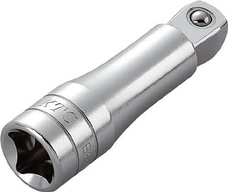 【メーカー型番】BE4-270JW【JANコード】4989433606200【ブランド】KTC【特徴】●軸部中央のスリム設計で早回しが容易です（四角側）。●トルク伝達に優れています。●首振り角度をより実用的な13度に設定、フルターンを実現し...