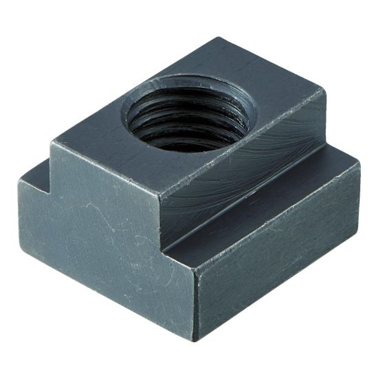 【商品詳細】●ねじ穴は貫通しませんのでT溝を傷つけることがありません。●T溝用のボルト固定に。●工作機械、ラジアルボール盤などのT溝用ボルト固定に。●T溝幅(mm)：22●ねじ寸法：M16●適合ボルト：M16●スチール（S45C）黒染仕上げ...
