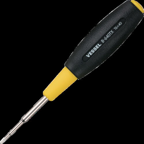 【商品詳細】●TORXネジ専用のドライバーで、トルクスライセンスにもとづき製造しているため、あらゆるトルクスネジに対応します。●手にフィットするクショングリップです。●自動車、二輪整備、機械メンテナンスに。●刃先：T6●軸長(mm)：40●...