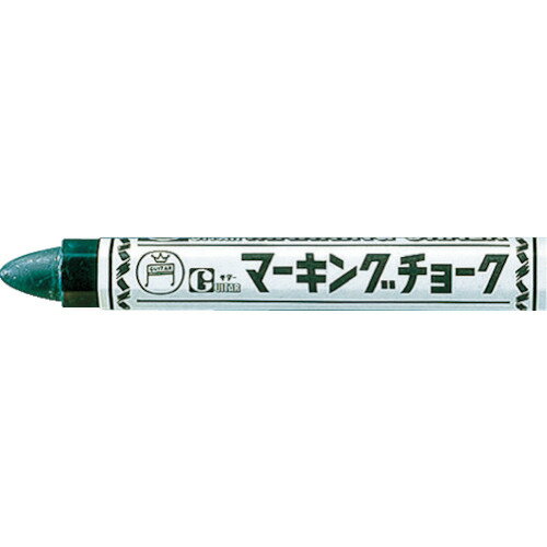 【商品詳細】●折れにくく、手を汚さずに簡単に使える固型マーカーです。●道路工事、水道工事でのマーキング。●木材、金属、プラスチック、ガラス、ゴム、皮革へのマーキングに。●色：緑●1箱10本入原産国日本JANコード4902071232037【...