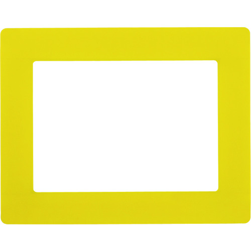 【商品詳細】●パソコン等で作成したオリジナル書式を床面に掲示することができます。●材質には耐久性に優れたポリカーボネートを採用しています。●屋内用。●置き場の区分けや色による識別に。●色：黄●取付仕様：貼付タイプ(裏テープ付き)●縦(mm)...